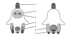 LOVOTの各部の名称と機能 – LOVOT 3.0 [LV110/LN110] – LOVOT